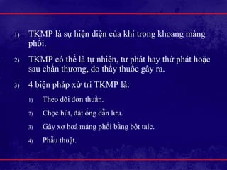 TRÀN KHÍ MÀNG PHỔI | PDF