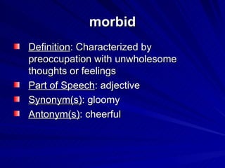 Tkm Vocab1 Ab Notes | PPT