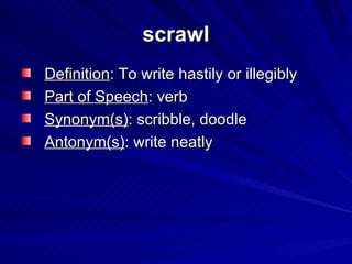 Tkm Vocab1 Ab Notes | PPT