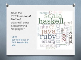 The TKP Intentional Method of Teaching Kids to Program | PPTX | Web ...