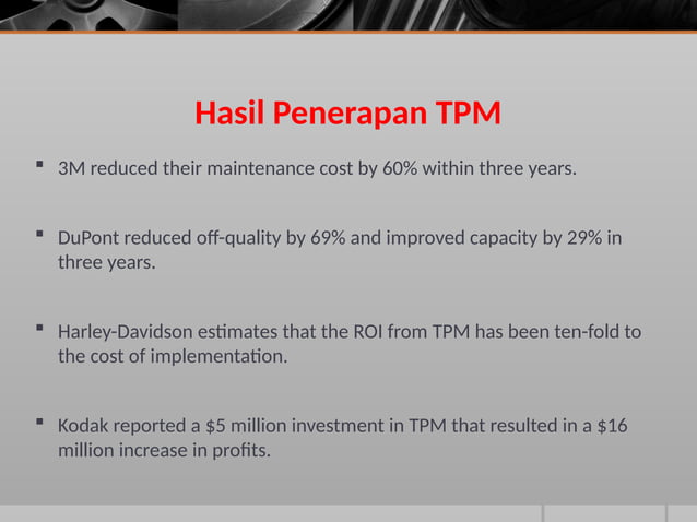 TKP437-8-Pemeliharaan-dan-perbaikan-mesin.ppt | Business Accounting & Finance | Business
