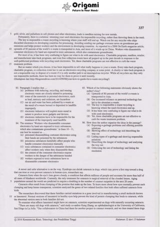 SOAL LATIHAN TKPA SBMPTN 2016 KODE 337 | PDF