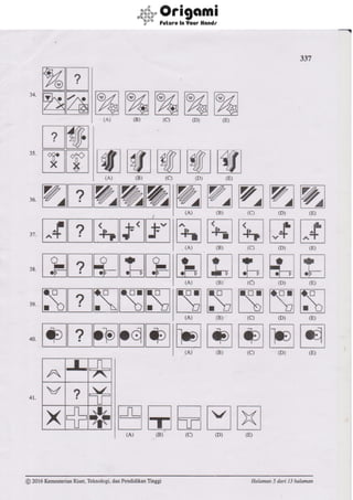SOAL LATIHAN TKPA SBMPTN 2016 KODE 337 | PDF