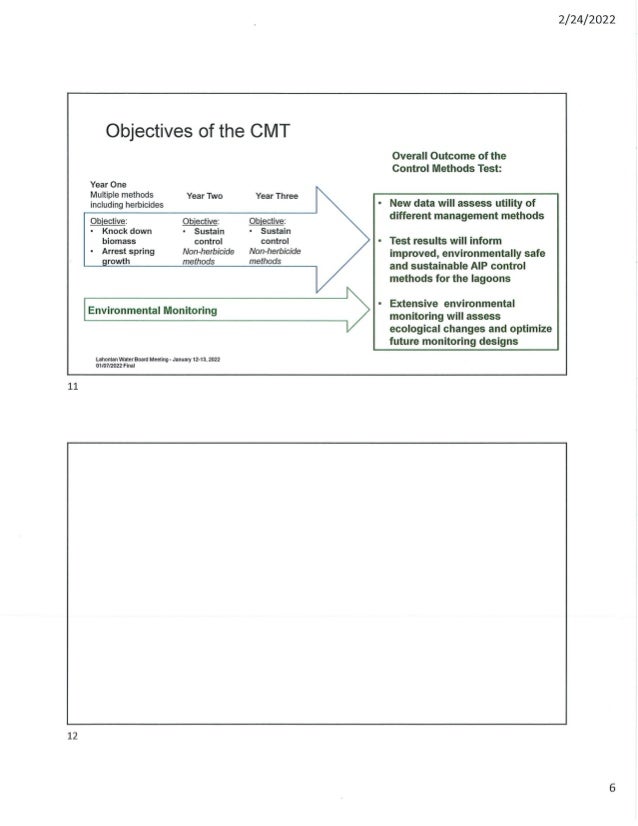 TKPOA Control Methods Test (CMT) Town Hall Forum 02 24-2022 | PDF