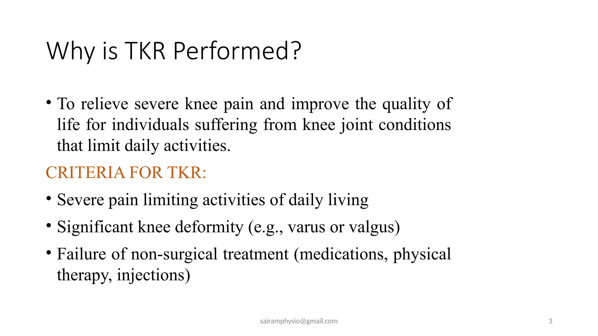 Role of physiotherapy in Total Knee Replacement.pptx