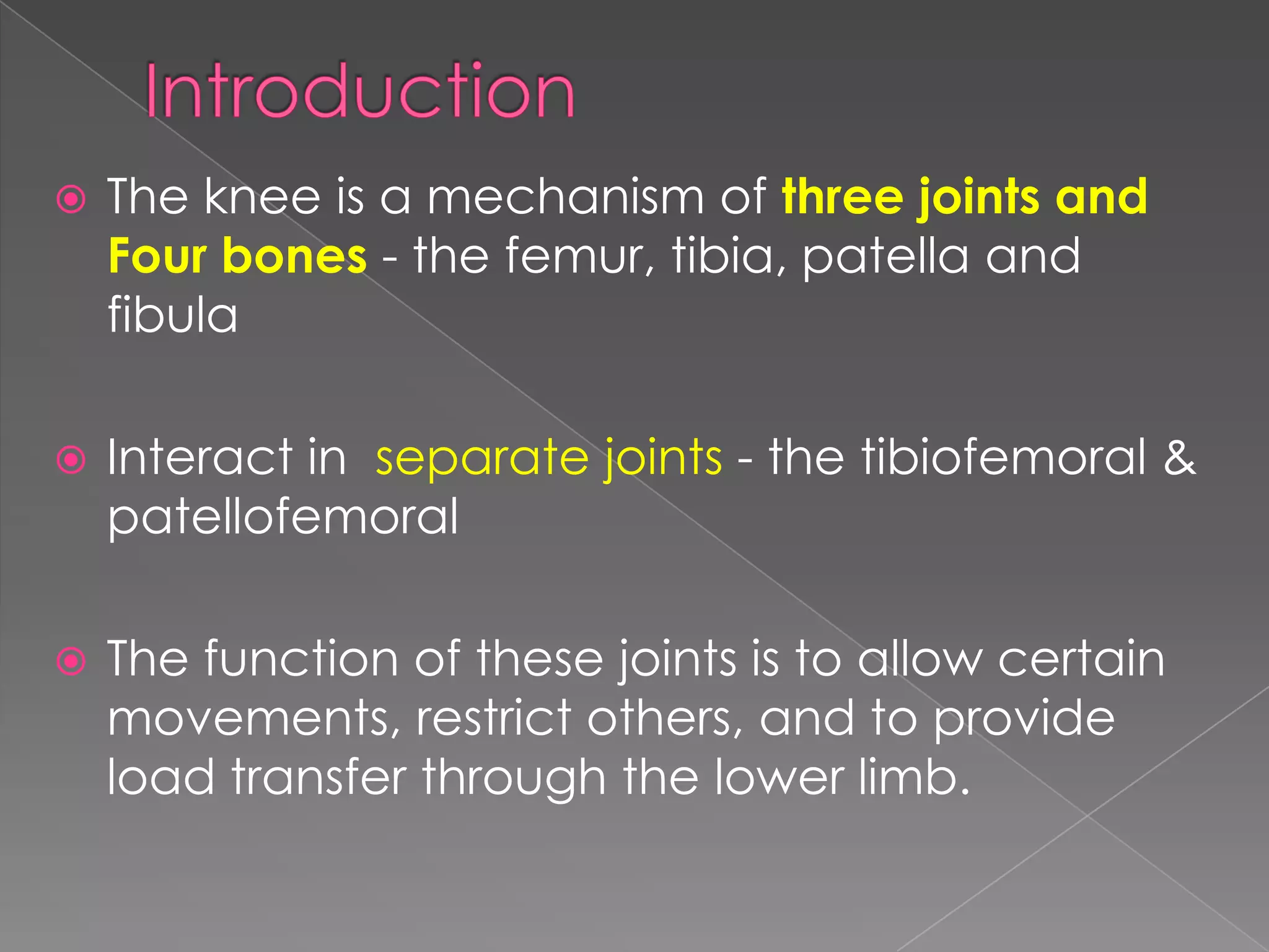 knee biomechanics | PPTX