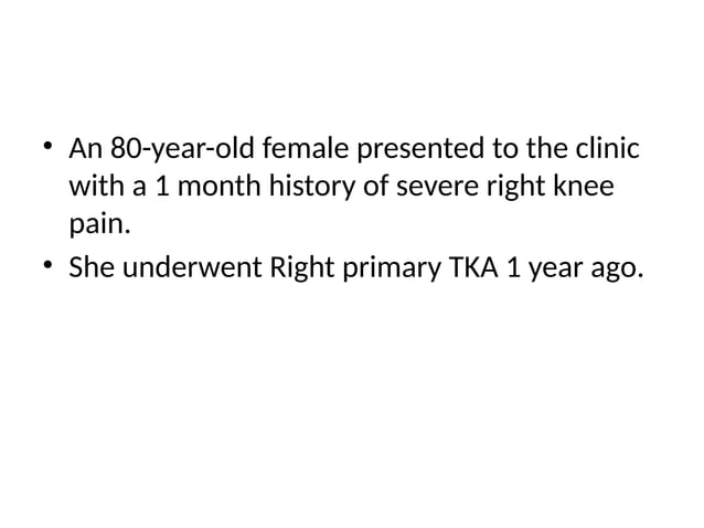 TKR infection cases understanding to advance | PPT