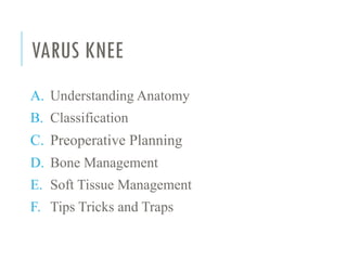 total knee arthroplasty in varus knee.pptx
