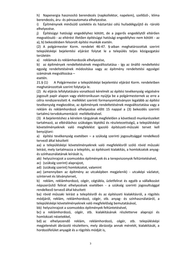 Tkr modosito rendelet kovagoszolos | PDF