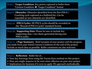 Toyota Kata Roadmap - BGI | PPT