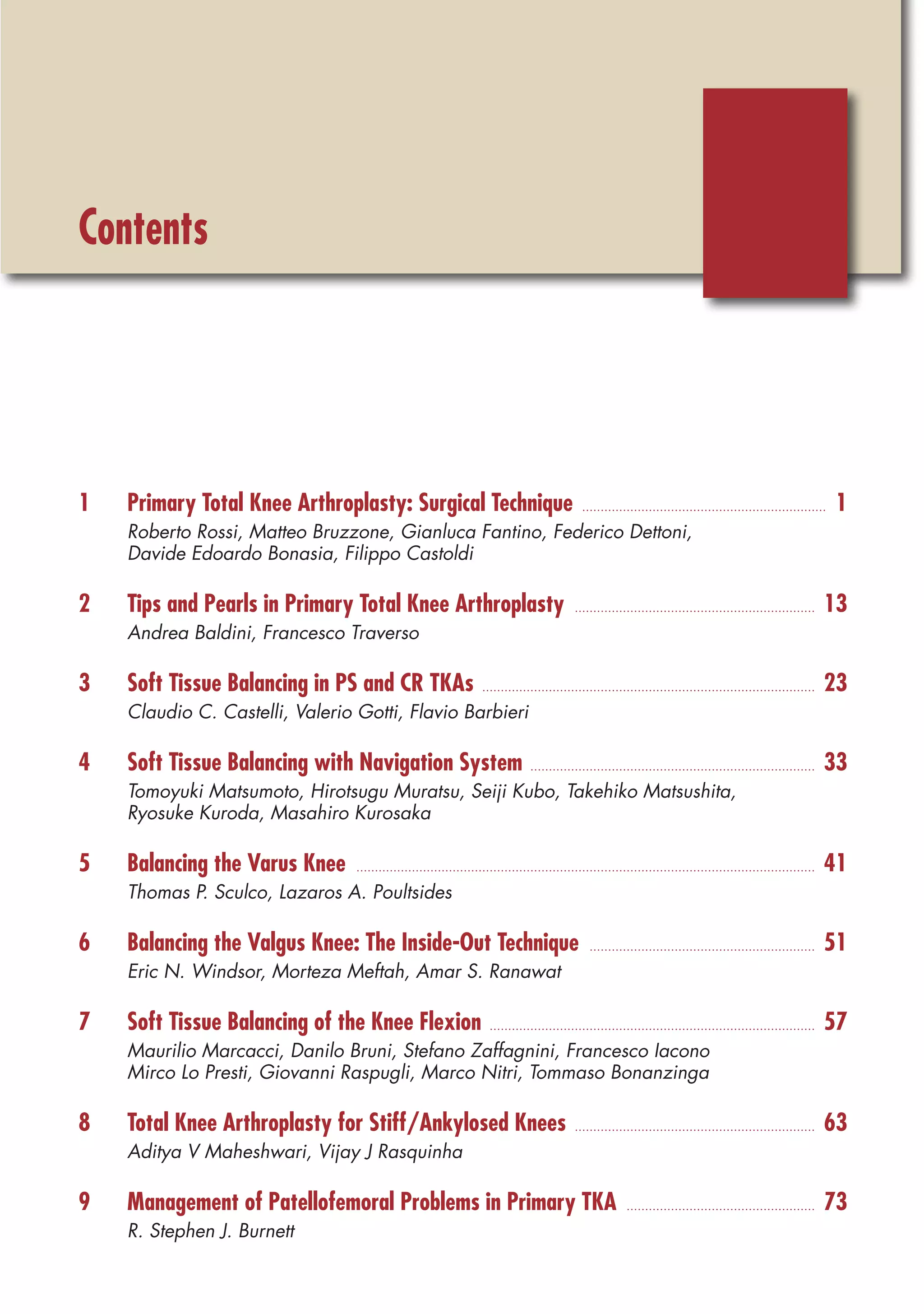 soft tissue balancing in tkr | PDF