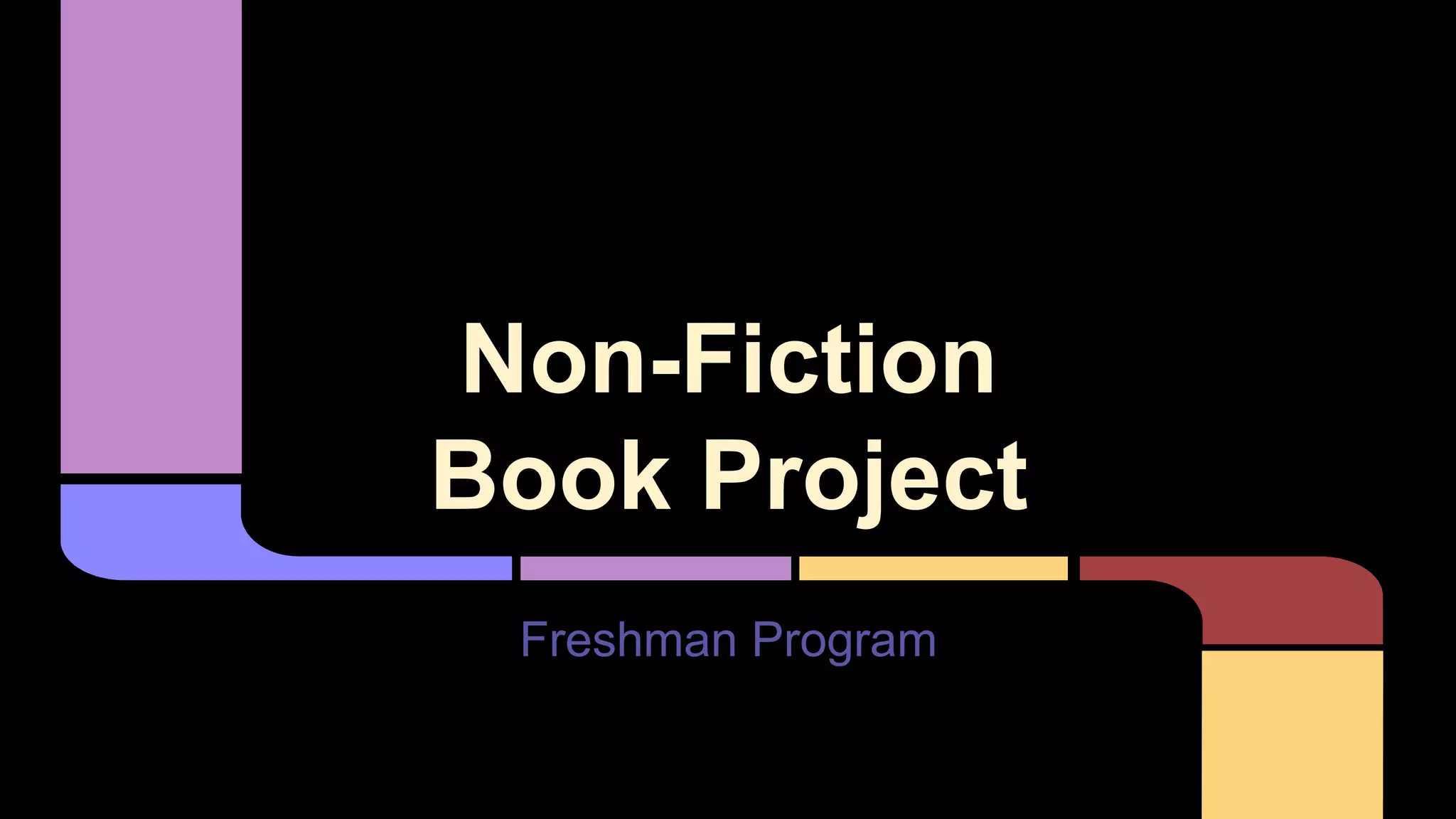 Non-Fiction Book Project | PPT