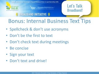 MNREM business texting | PPTX