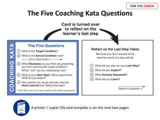 The Toyota Kata Starter Kata | PPTX