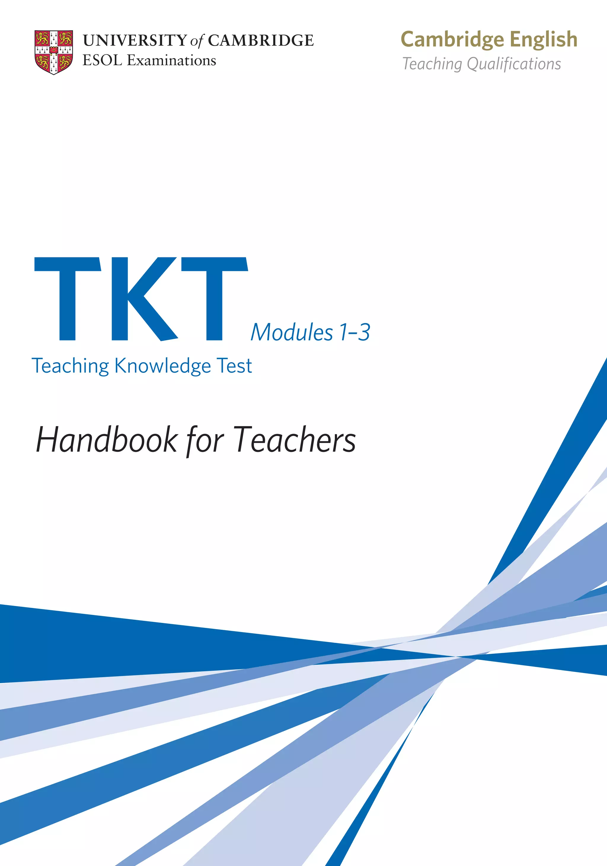 Tkt 1-3-handbook | PDF