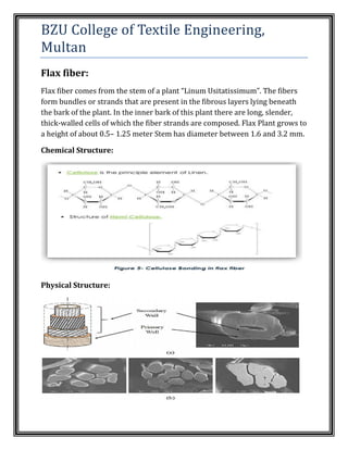 Chemical and Physical Structures of Natural Polymer Fibers | PDF ...