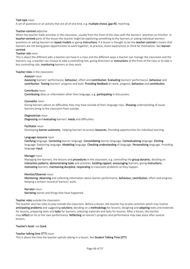 Tkt glossary-document | PDF