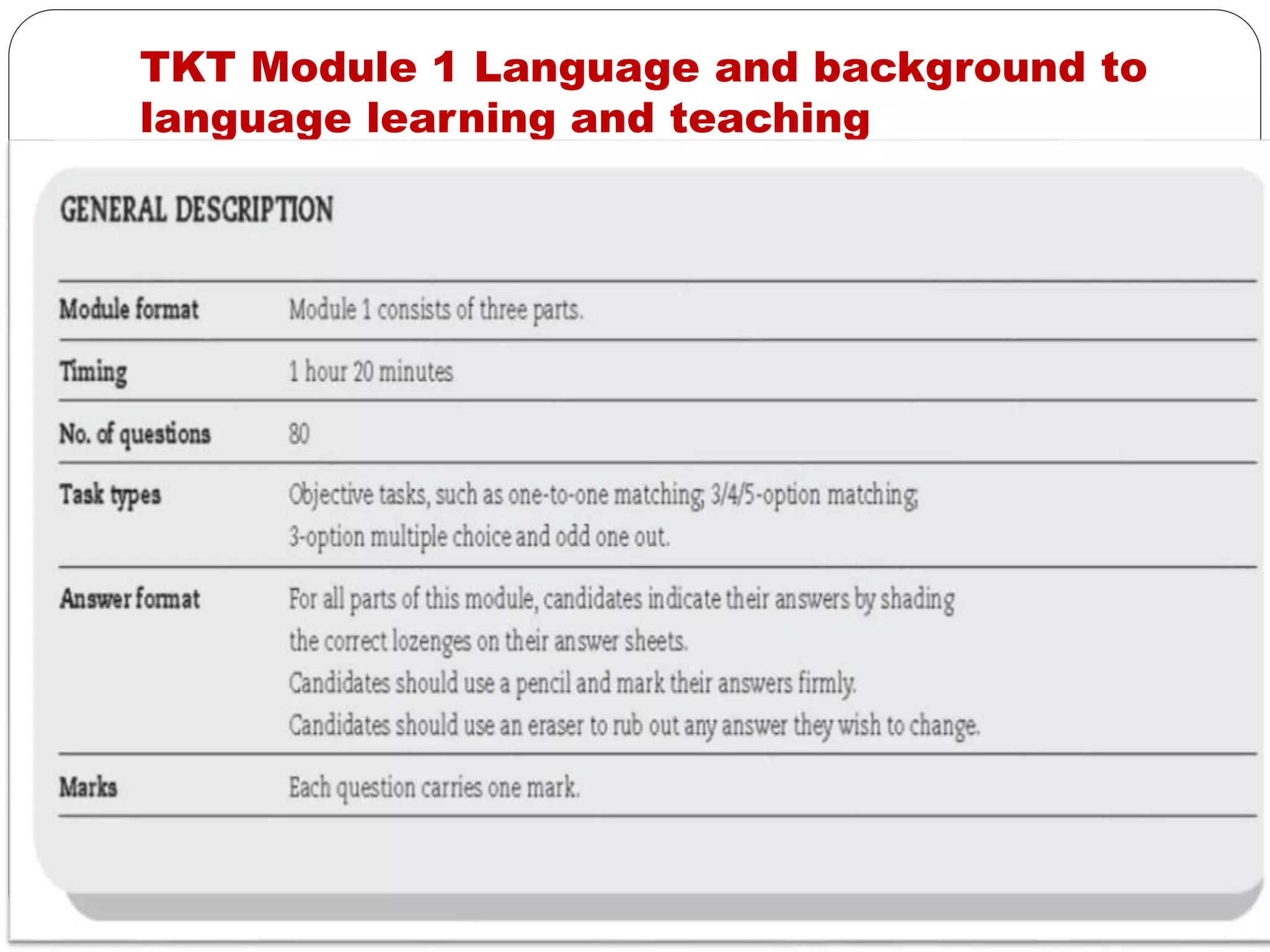 Tkt description | PPT