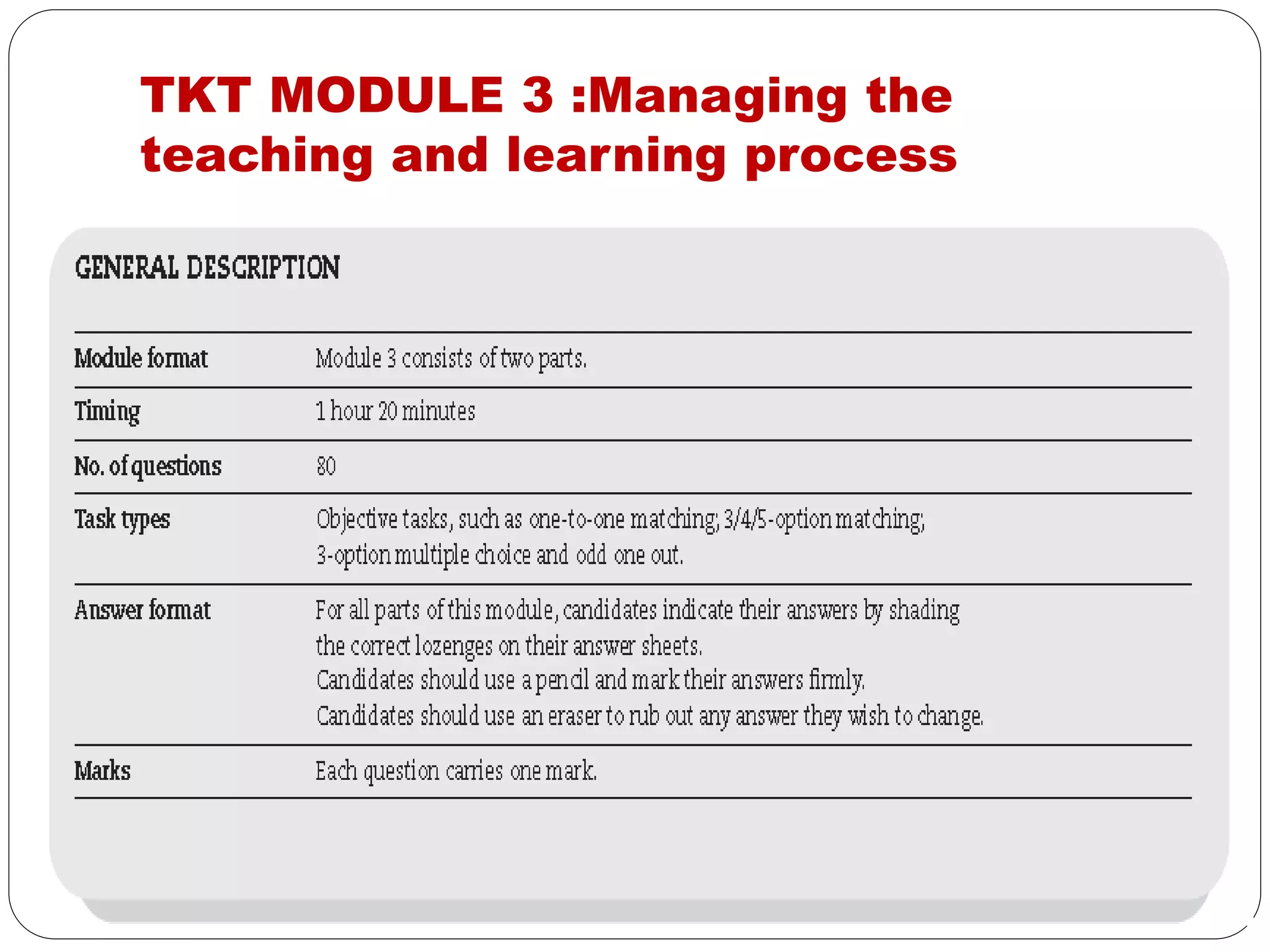 Tkt description | PPT