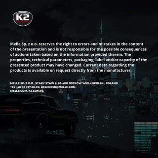 K2 KULER | Universal coolant with very high operating parameters | PDF