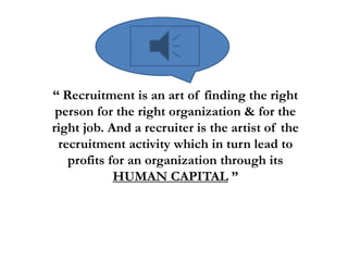 Recruiter Complete Training Module | PPTX