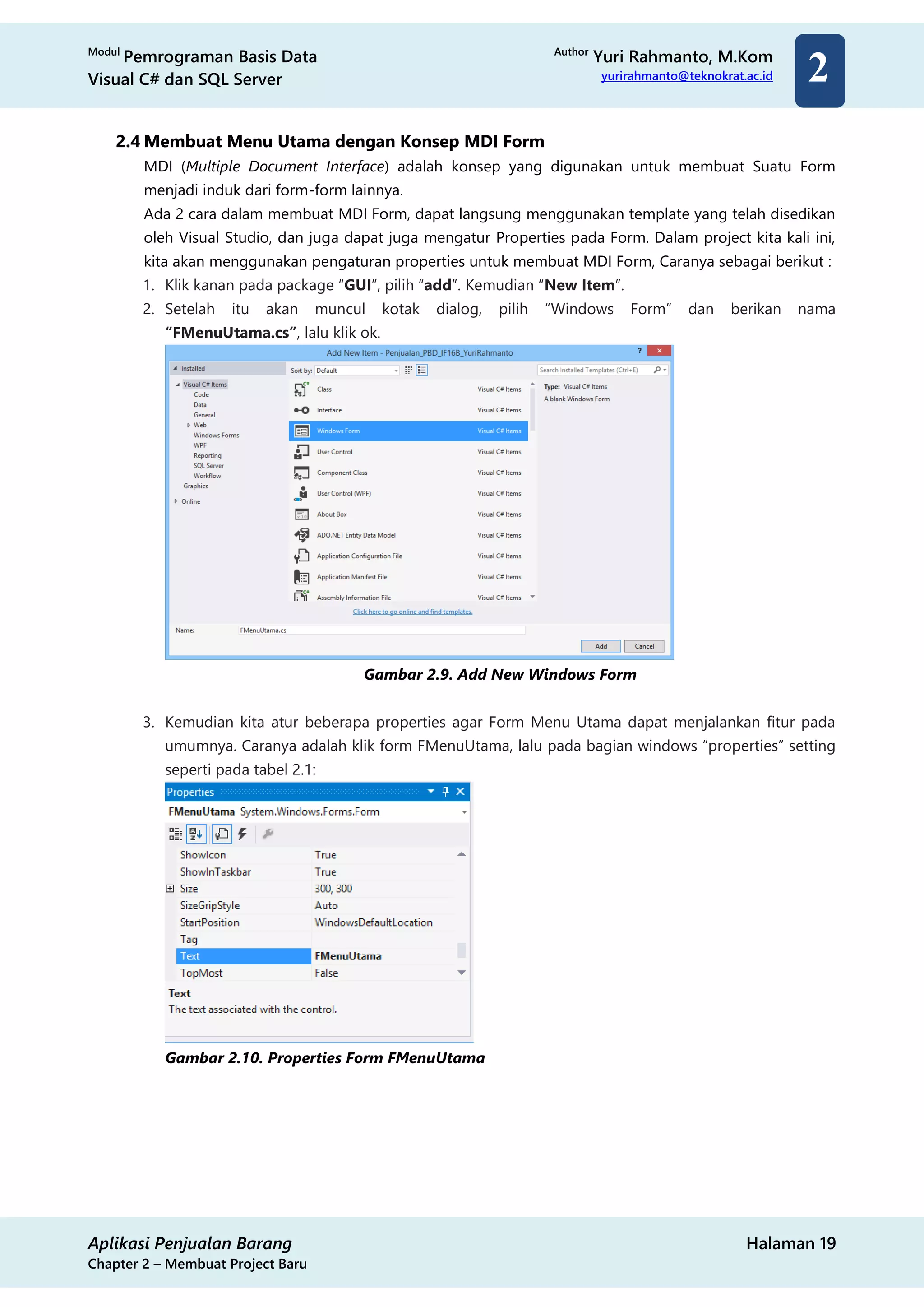 Chapter 02 - Pembuatan Projek Baru | PDF