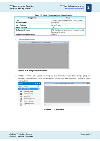 Chapter 02 - Pembuatan Projek Baru | PDF