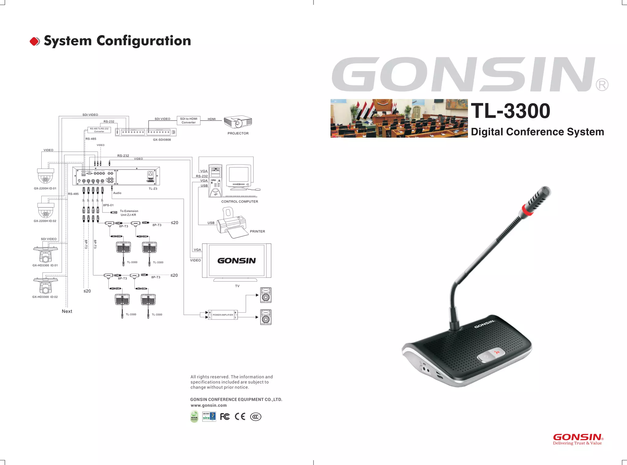 GONSIN TL 3300 conference system | PPT