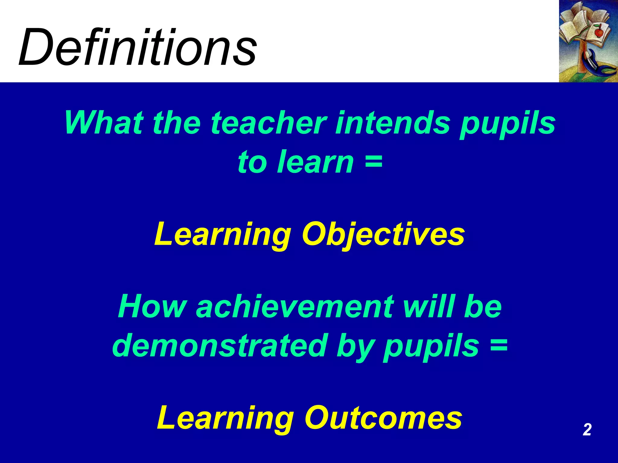 T&L Developing Objective Led Lessons | PPT