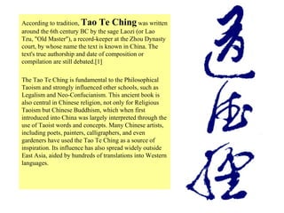 Tao Living - Origins | PPT