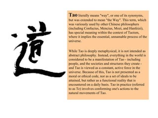 Tao Living - Origins | PPT