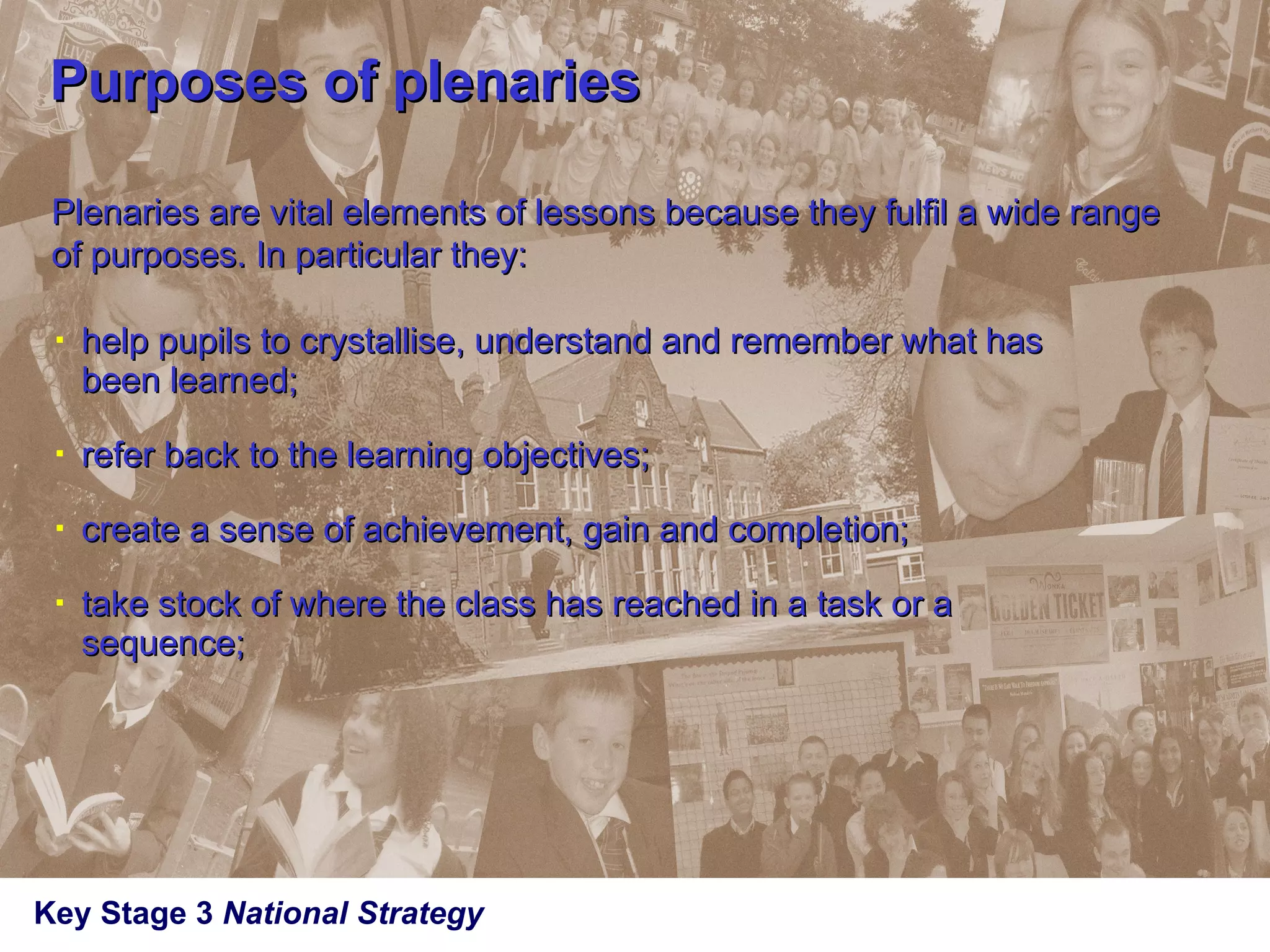 T&L Plenaries | PPT