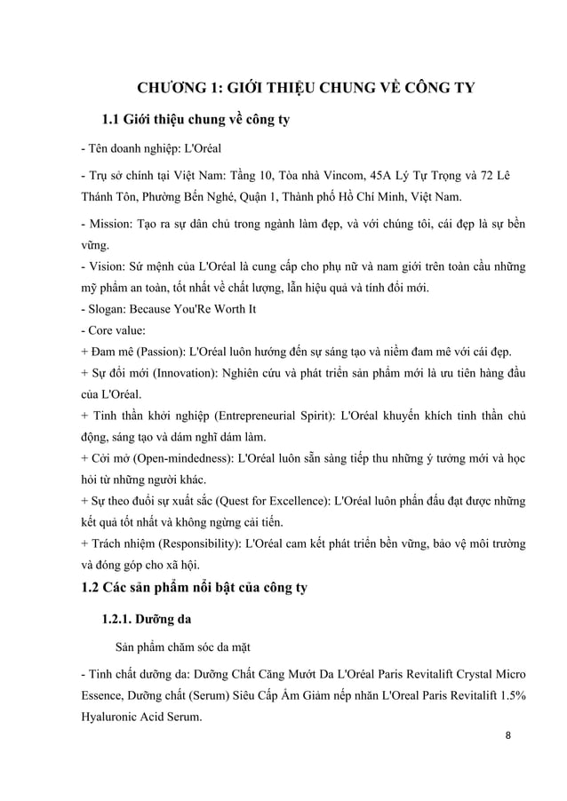 Tiểu luận môn Quản Trị Bán Hàng Đại học Văn Hiến | DOCX