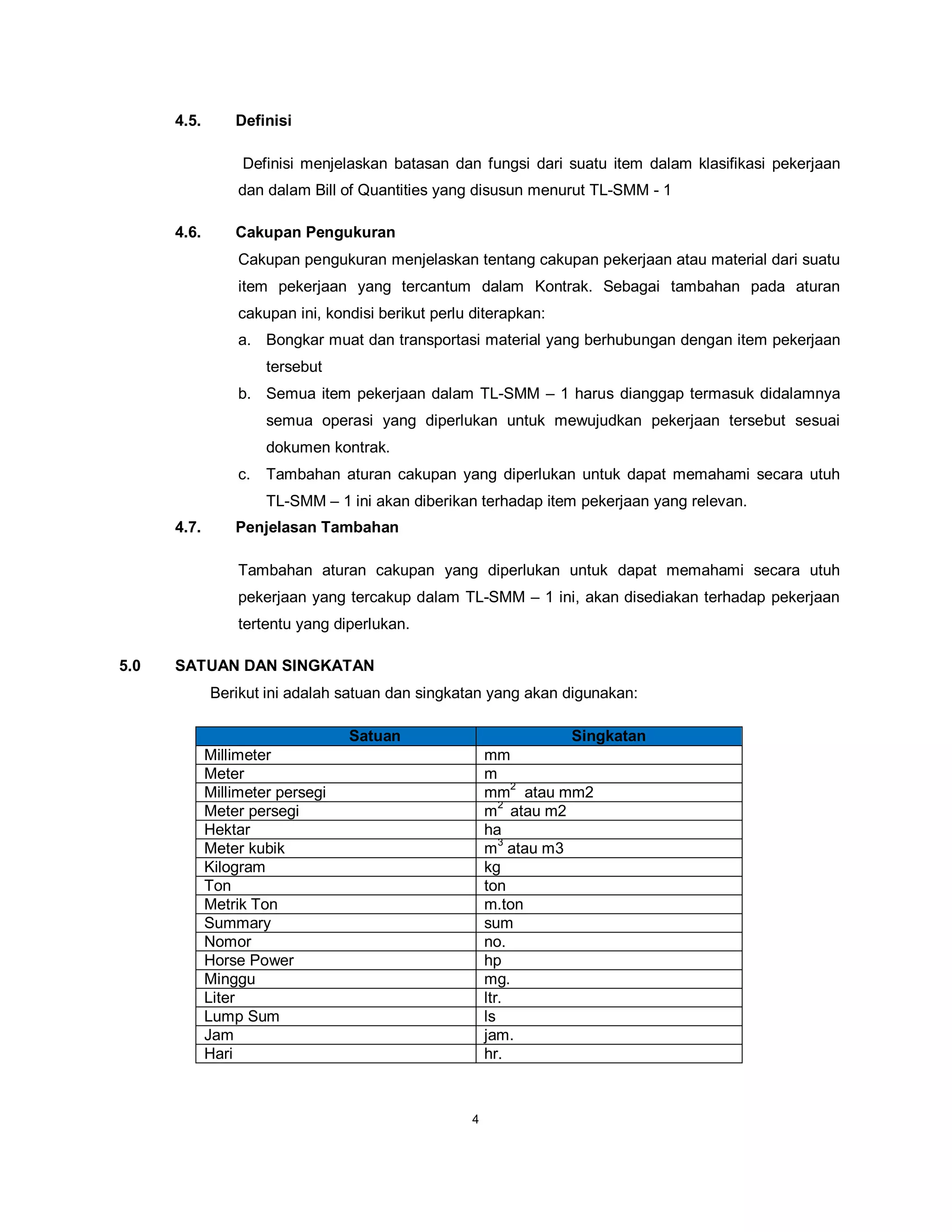 Timor-Leste Standard Method of Measurement (TL-SMM) | PDF