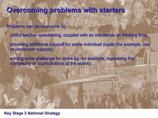 T&L Starters | PPT | Homework and Study | Education