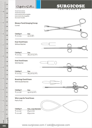 TONSILLECTOMY, LARYNGO-BRONCHOSCOPY [SURGICOSE] | PDF