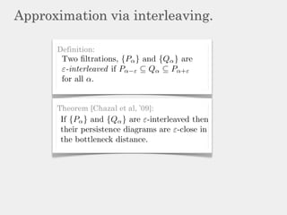 Topological Inference via Meshing | PPT