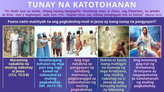 Ang Nabuhay na Muling Panginoon-Sabbath Lesson | PPTX