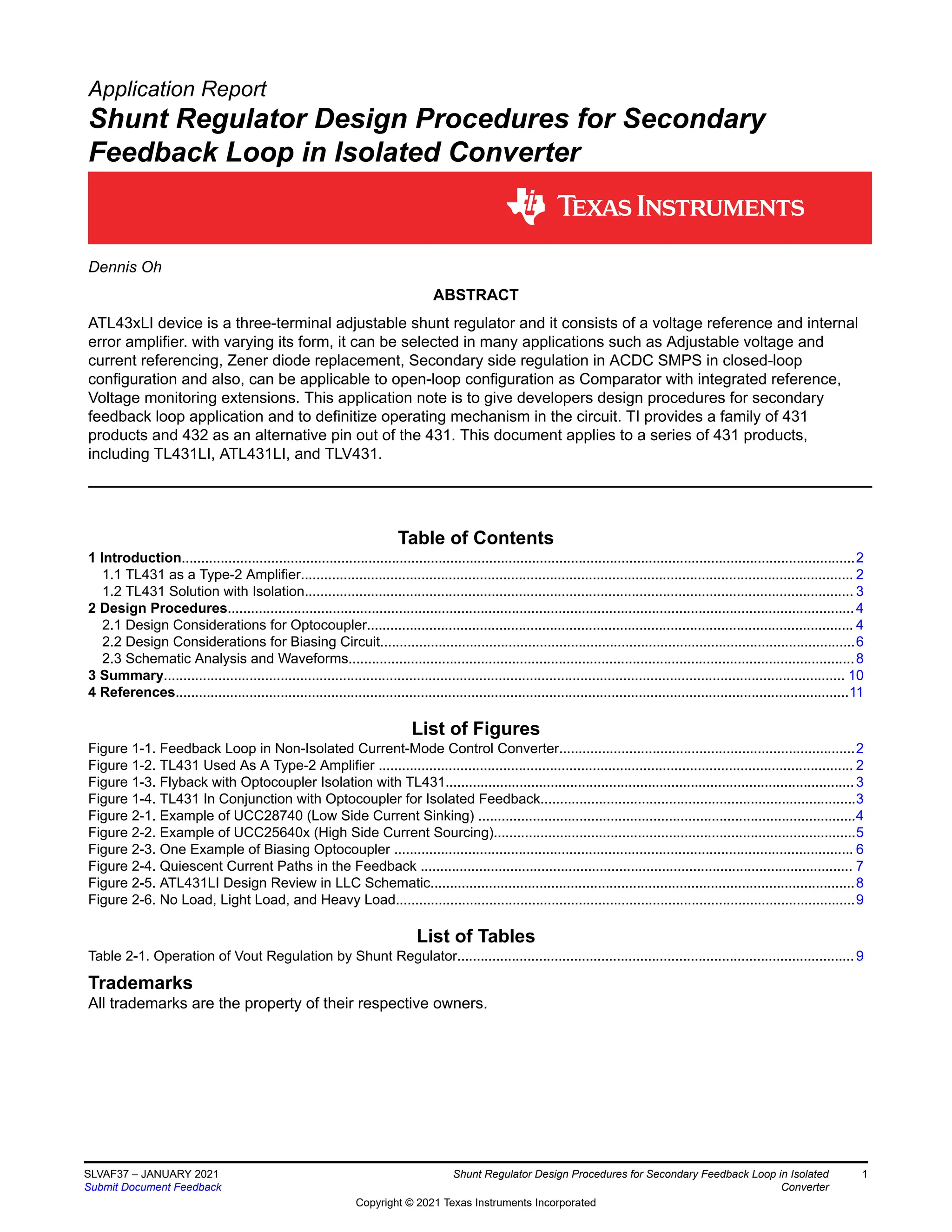 TL431 - Shunt Regulator Design Procedures for Secondary.pdf