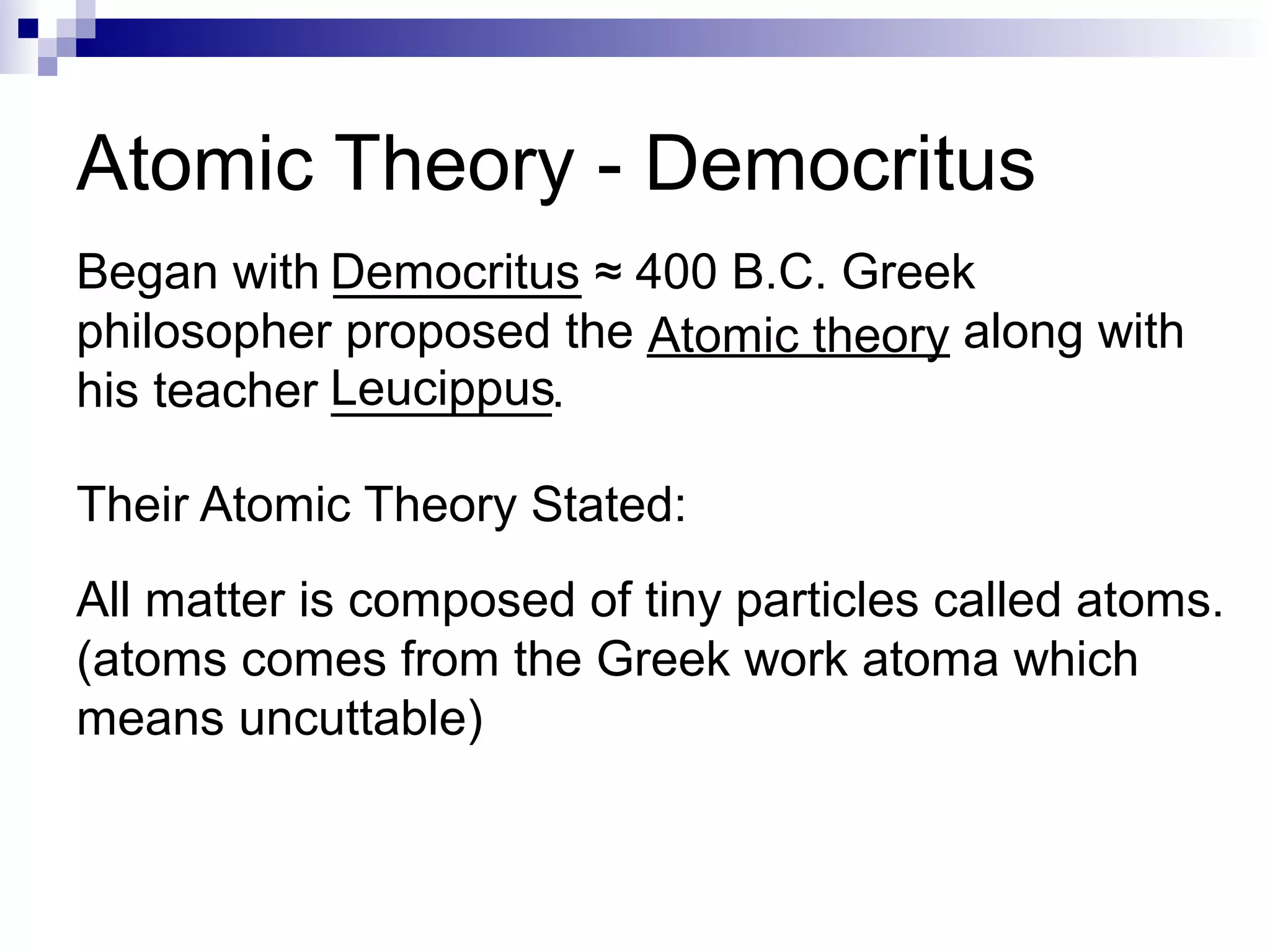 History of Atomic Structure | PPT