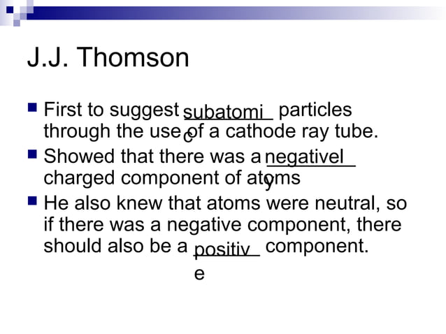 History of Atomic Structure | PPT