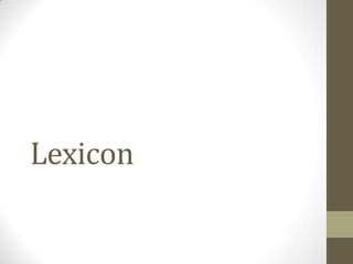 Tla.lexicon | PPTX