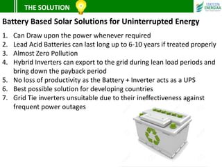 Energy efficient solar solutions for developing countries | PPT