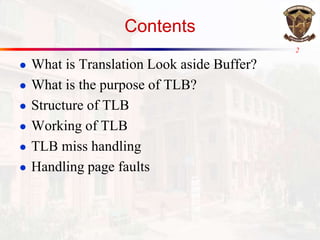 Translation Look Aside buffer | PPTX