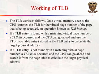 Translation Look Aside buffer | PPTX