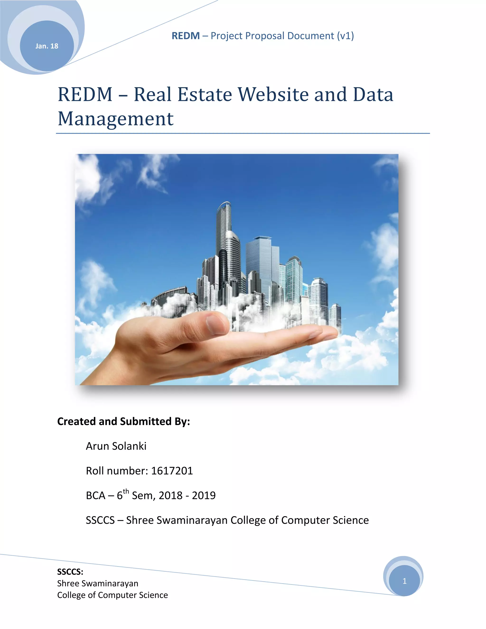 The real Estate Project Proposal Reprot | PDF