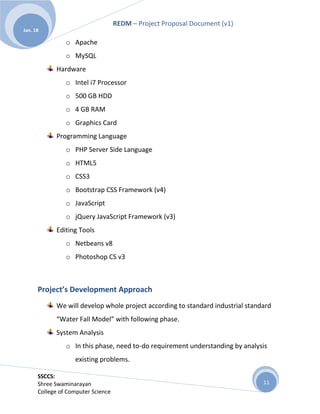 The real Estate Project Proposal Reprot | PDF