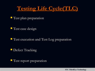 TESTING LIFE CYCLE PPT | PPT