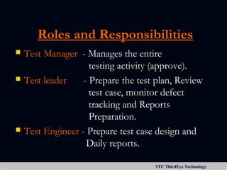TESTING LIFE CYCLE PPT | PPT