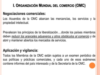 Organización Mundial del Comercio (OMC) | PPTX